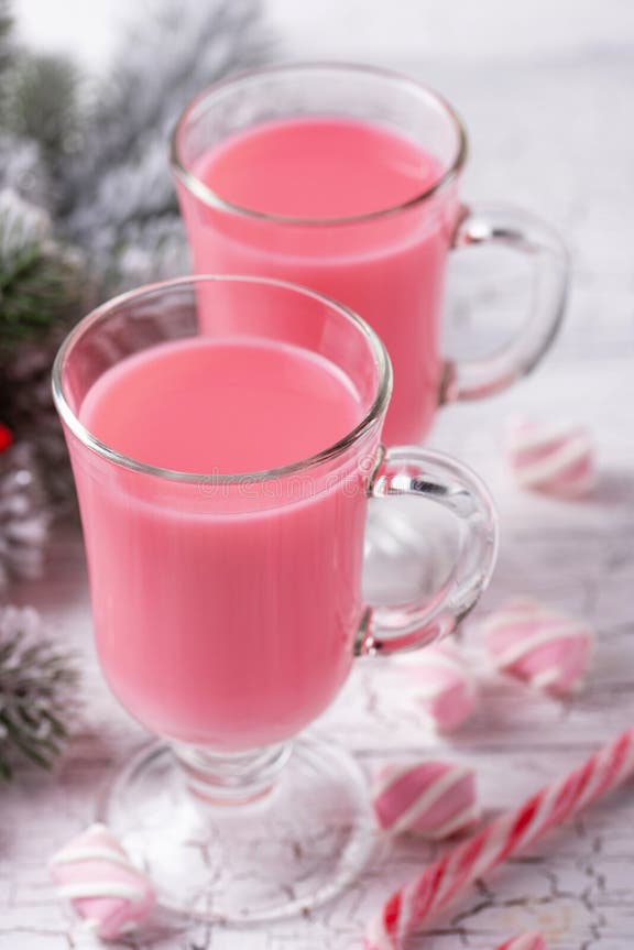 Ruby Hot Chocolate or Pink Cocoa Stock Image - Image of ruby, cane ...