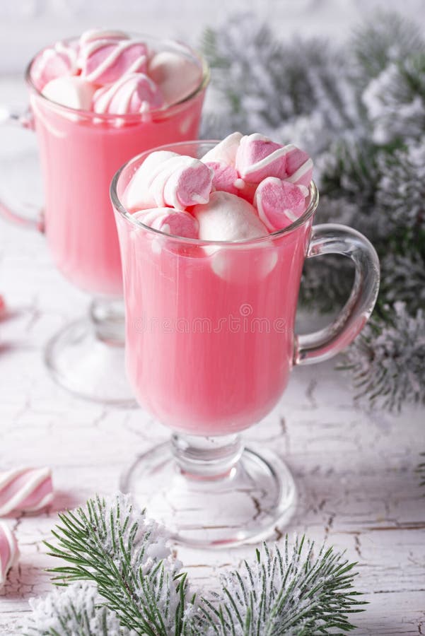 Ruby Hot Chocolate or Pink Cocoa Stock Image - Image of children, ruby ...