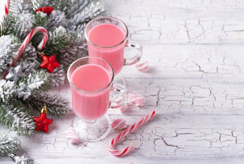 Ruby Hot Chocolate or Pink Cocoa Stock Image - Image of festive, candy ...