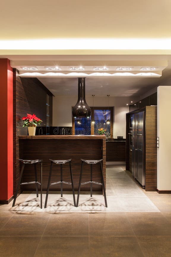 Ruby House - Contemporary Kitchen Stock Image - Image of home, house ...