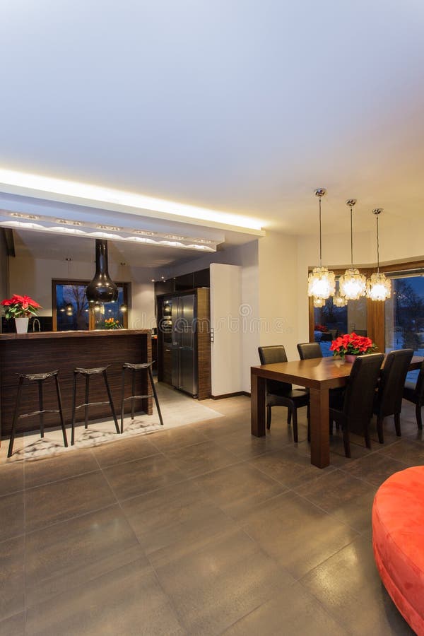 Ruby House - Kitchen and Dining Room Stock Photo - Image of property ...