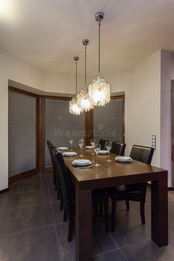 Ruby House - Table in a Dining Room Stock Photo - Image of domestic ...