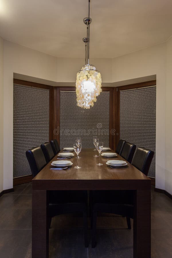 Ruby house - Table set stock image. Image of dining, modern - 28506767