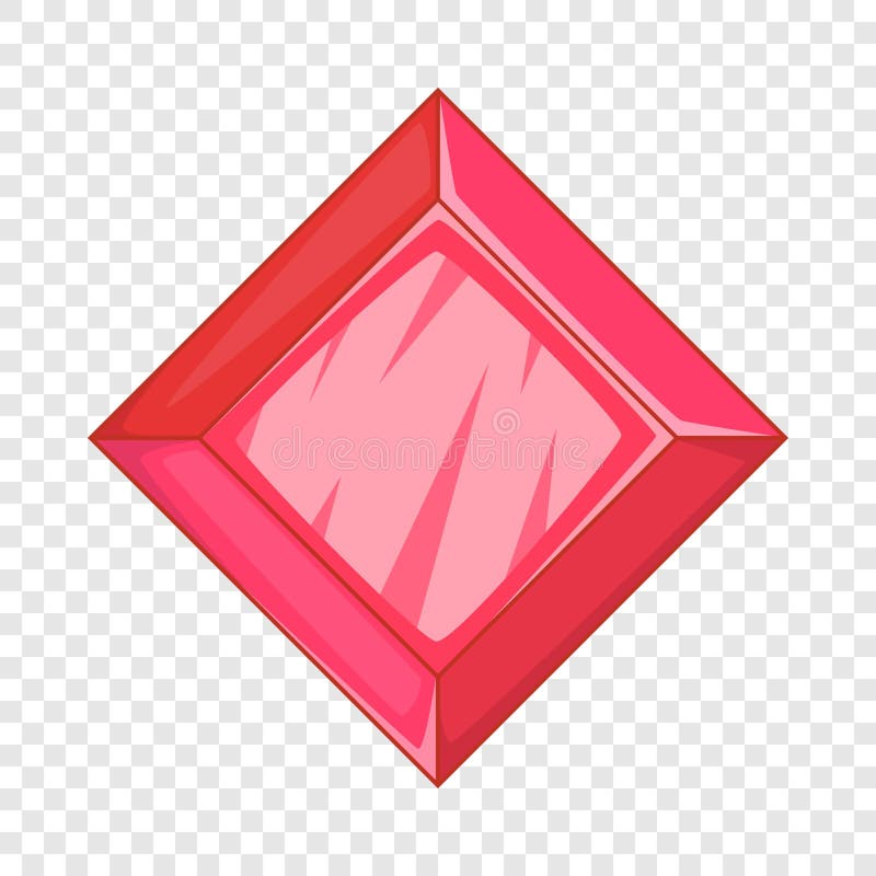 Vintage Red Ruby Icon, Isometric Style Stock Vector - Illustration of ...