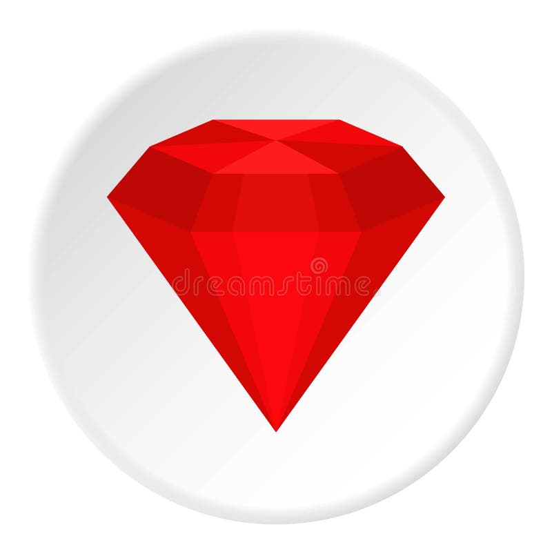 Ruby icon circle stock vector. Illustration of engagement - 108600524