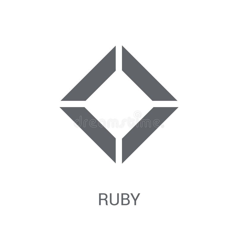 Ruby Icon. Trendy Ruby Logo Concept on White Background from Lux Stock ...