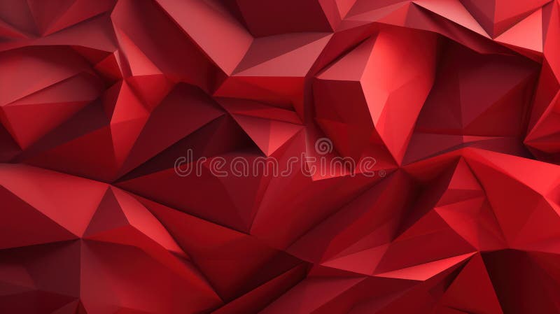 Ruby Infusion: an Intricate Tapestry of Overlapping Polygons Stock ...