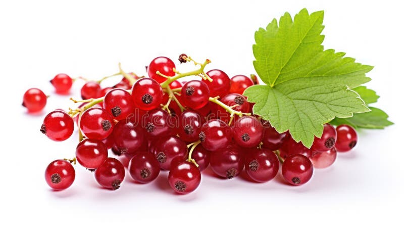 Ruby Jewels: Captivating Currant on White Stock Illustration ...