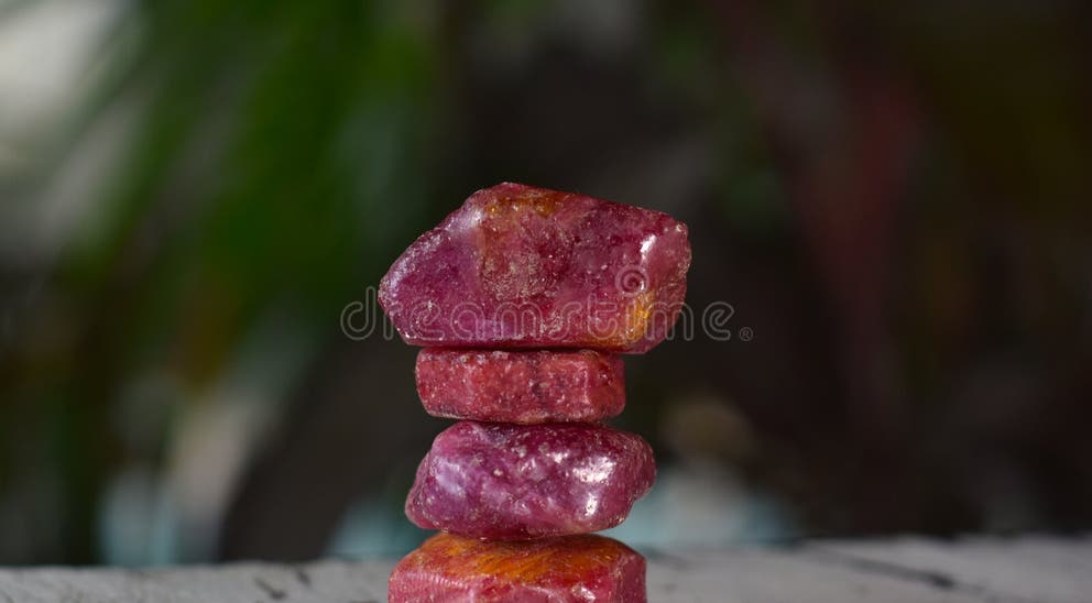 Ruby is a Large Cube. Red Gemstones are Rare and Have Expensive, Stock ...