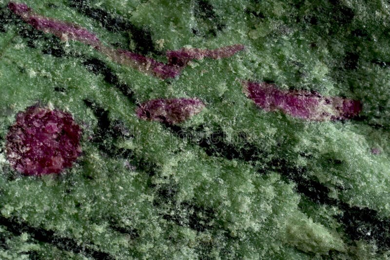 Ruby is a Large Lump that Has a Natural Red Crystal Form. Stock Image ...