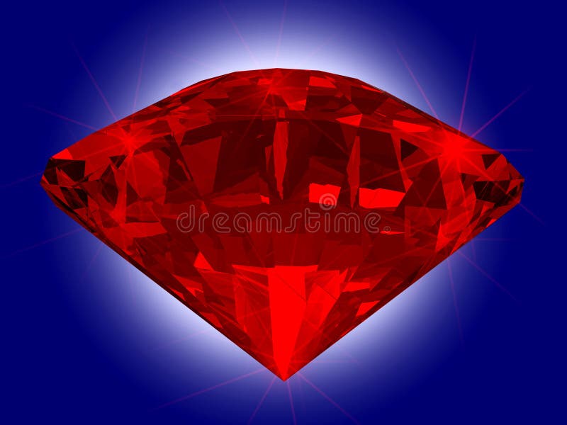 Ruby in the light stock illustration. Illustration of shadow - 15776002
