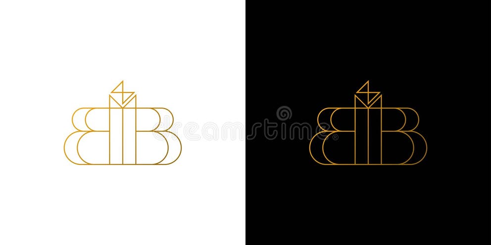 Ruby Logo Design with Initial BB is Modern and Luxurious Stock Vector ...