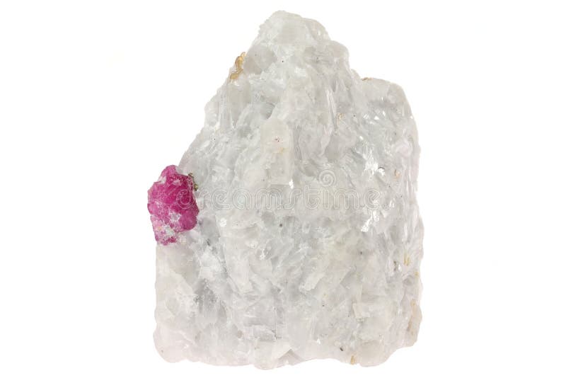 Ruby in matrix stock image. Image of mining, bedrock - 148892349