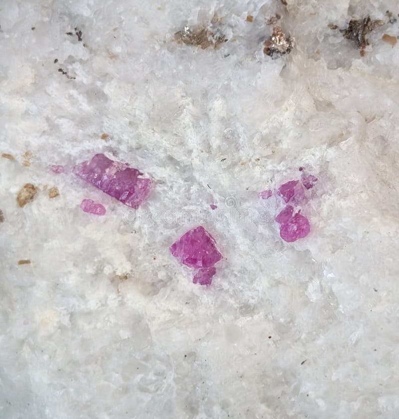 Ruby natural crystals stock photo. Image of crystalline - 385137982