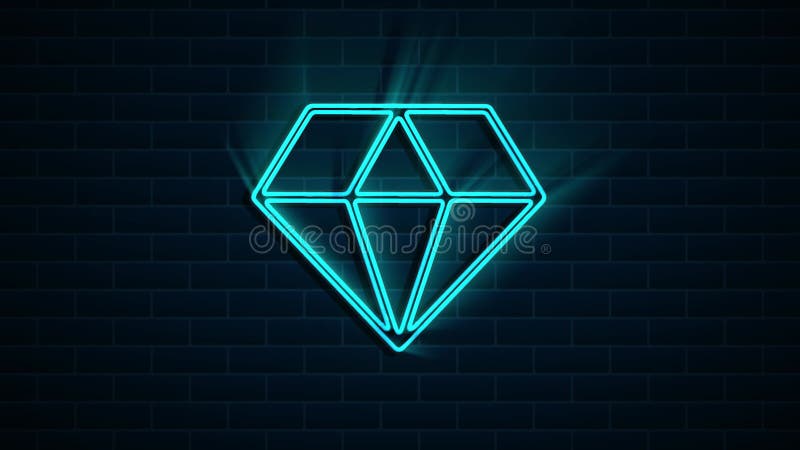 Ruby on Neon Sign. Night Bright Advertisement. Motion Graphics. Stock ...