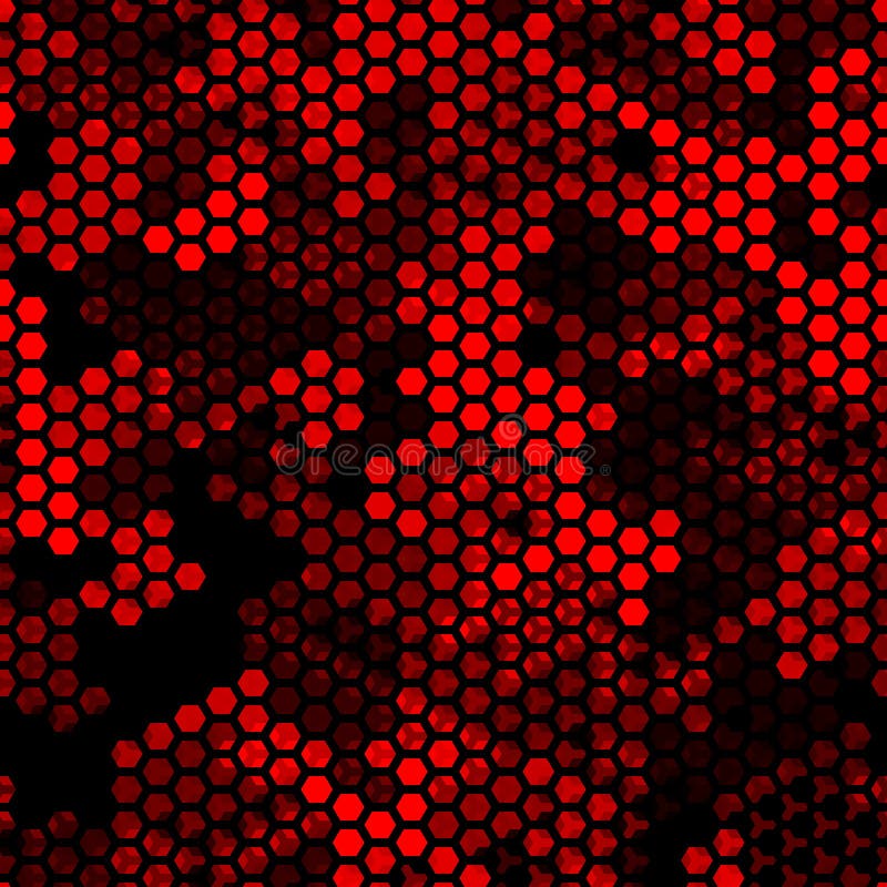 Ruby Pattern of Triangles, Hexagons, Squares. Red, Maroon, Black Colors ...