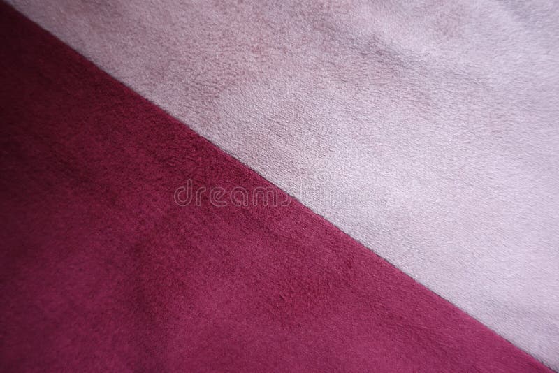 Ruby and Pink Suede Sewn Together Diagonally Stock Photo - Image of ...