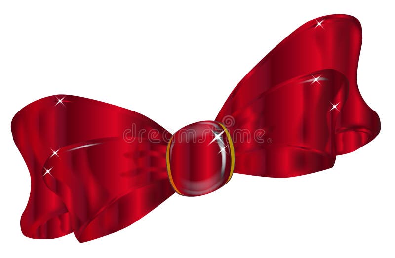 Ruby Red Bow stock vector. Illustration of vector, textile - 103754308
