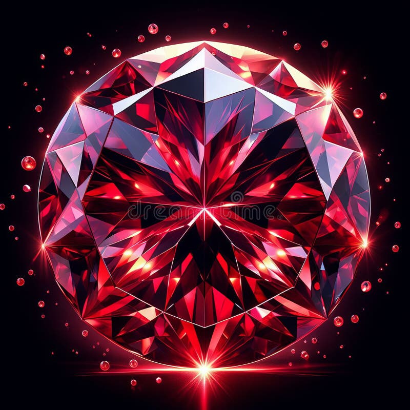 Ruby Red Brilliance a Brilliant Ruby Red Light Effect that Shin Stock ...