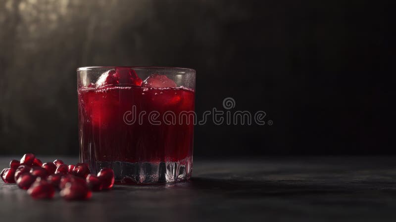 Ruby Red Drink with Ice stock photo. Image of fruit - 383244436