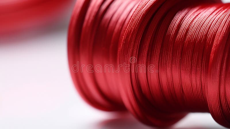 Ruby Red Exquisite Sewing Thread" Stock Illustration - Illustration of ...
