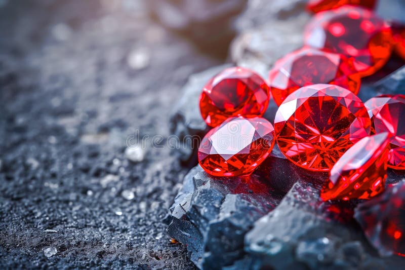 Ruby is Red Gem Beautiful by Nature for Making Expensive Jewelry Stock ...