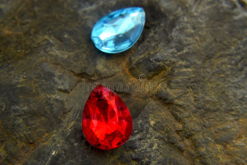 Ruby is Red Gem Beautiful, Rare and Expensive, Stock Image - Image of ...