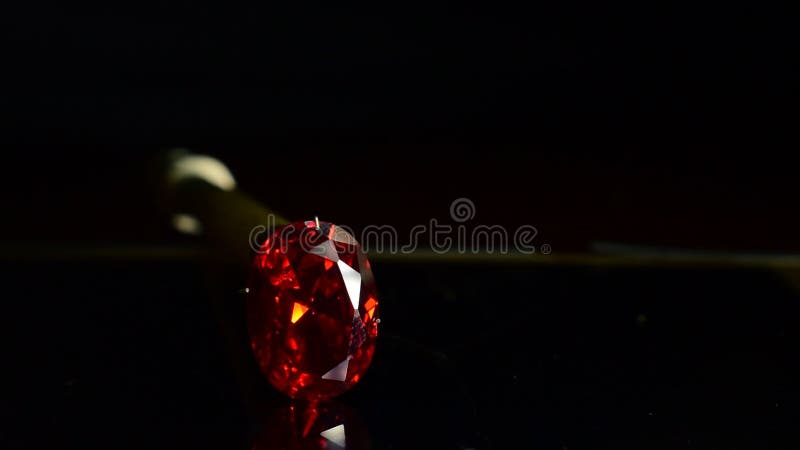 A Ruby is a Red Gemstone with a Beautiful Shine and Reflection. Stock ...