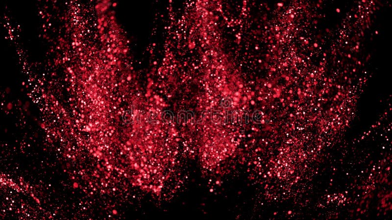 Ruby Red Glitter Sparkle Particle Explosion Background Texture Slow ...