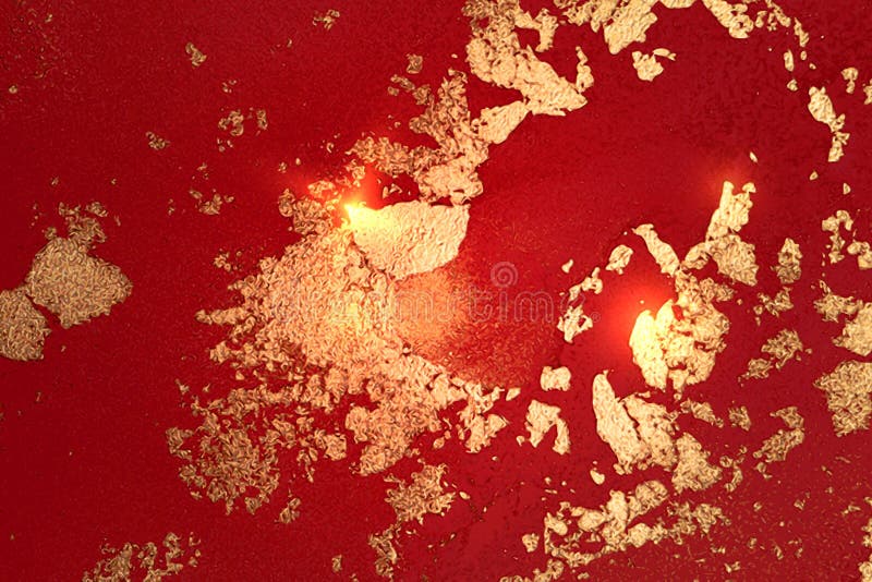 Ruby Red and Gold Pattern with Texture of Marble and Sparkles Stock ...