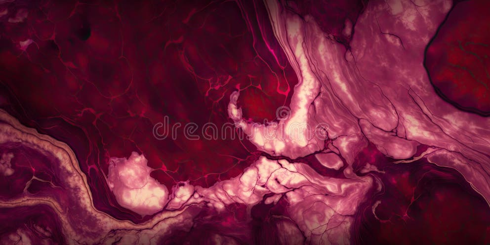 Ruby Red Marble Stone with Gold Vein. Vivid Graphite Texture Geode ...