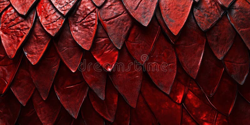 Ruby Red Metal Texture of Dragon Scales, with Sharp, Angular Edges that ...