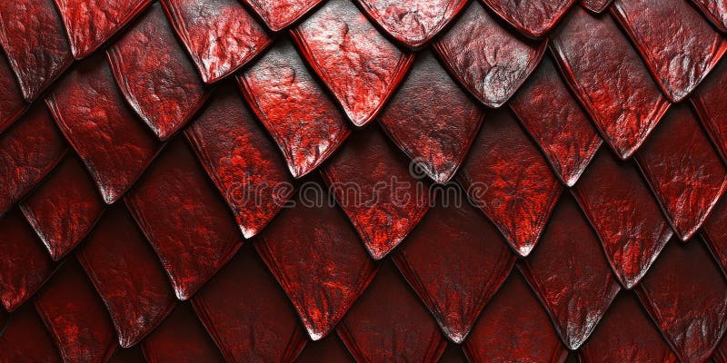 Ruby Red Metal Texture of Dragon Scales, with Sharp, Angular Edges that ...
