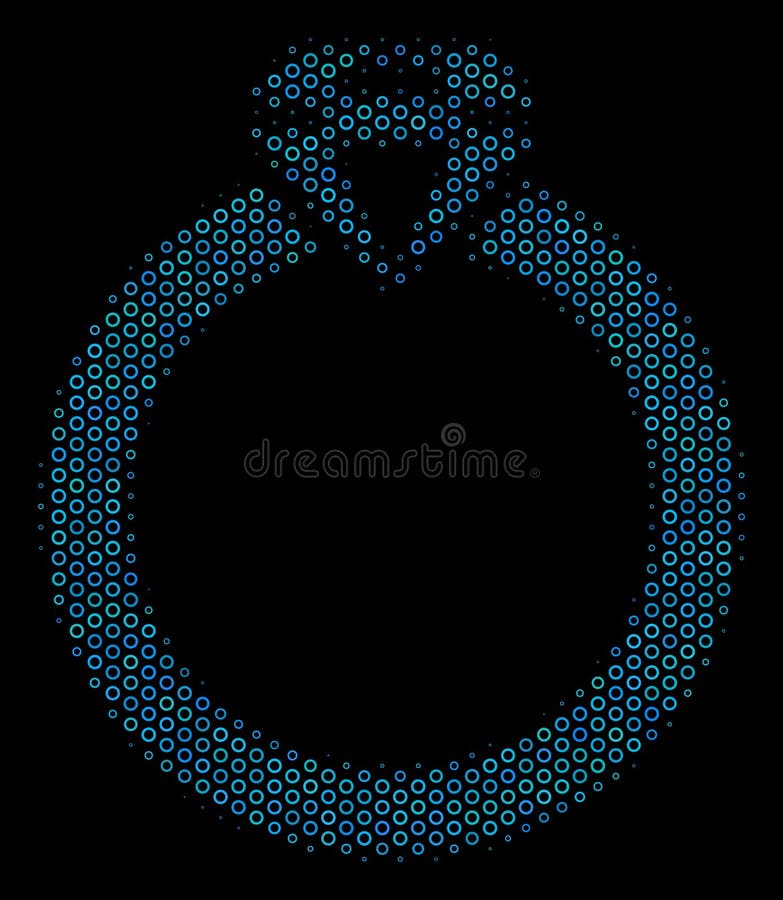 Ruby Ring Collage Icon of Halftone Bubbles Stock Vector - Illustration ...