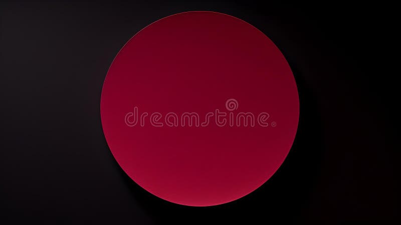 Ruby Round Paper Note on a Black Background. Brainstorming Template ...