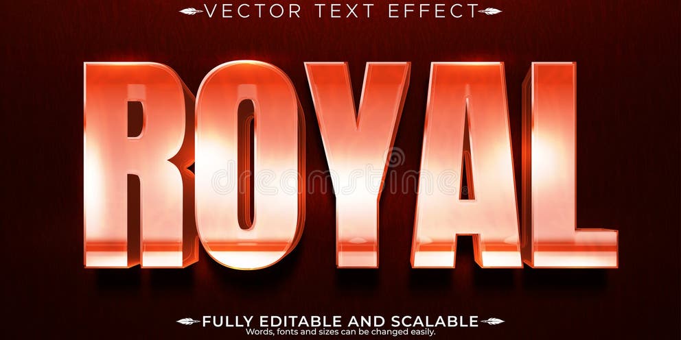 Ruby Royal Text Effect, Editable Shiny and Rich Text Style Stock Vector - Illustration of ...