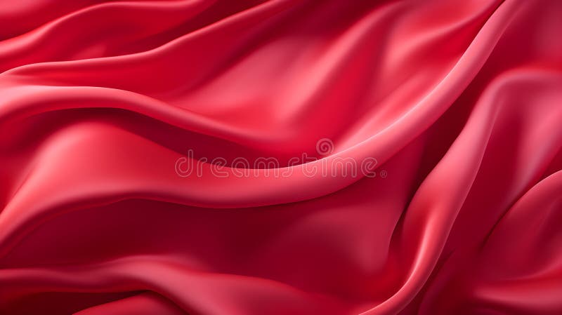 Ruby Silk Fabric Texture with Beautiful Waves. Elegant Background for a ...