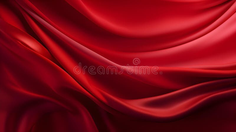 Ruby Silk Fabric Texture with Beautiful Waves. Elegant Background for a ...