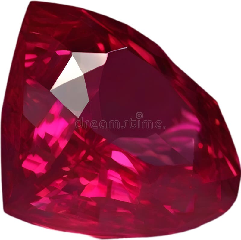 Ruby Stone, Colorful Gemstone Clipart. AI-Generated. Stock Photo ...