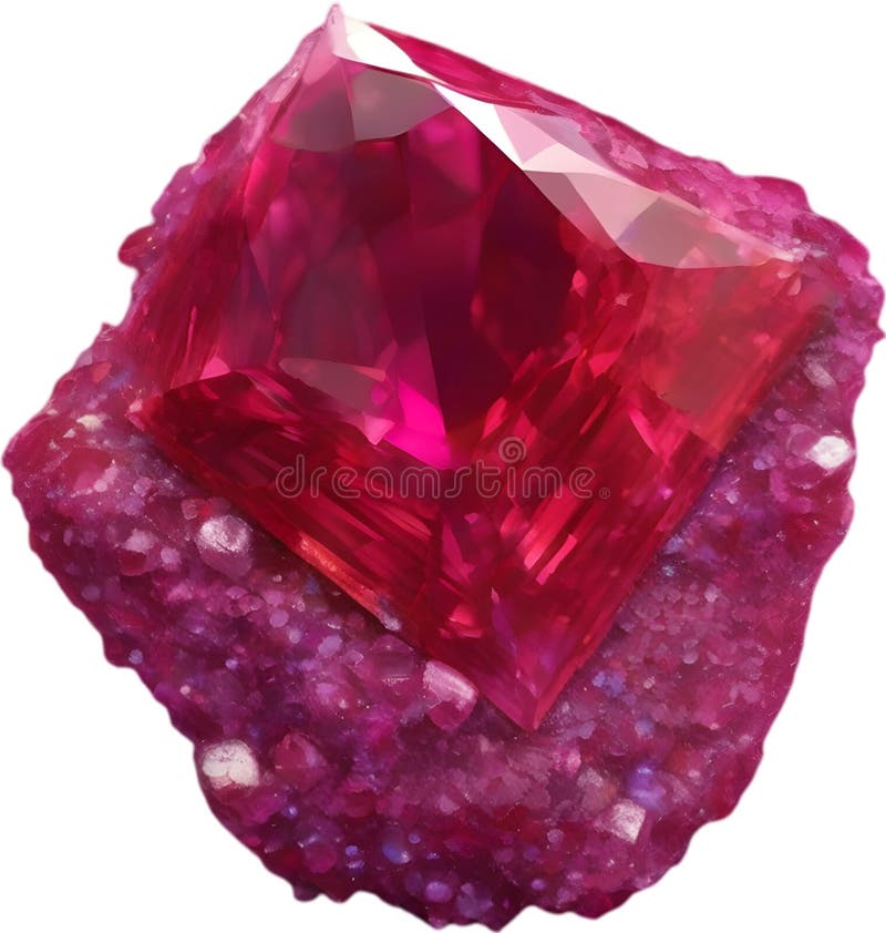Ruby Stone, Colorful Gemstone Clipart. AI-Generated. Stock Photo ...