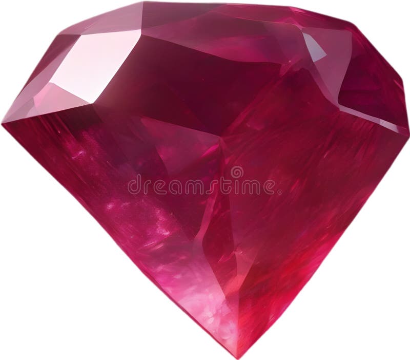 Ruby Stone, Colorful Gemstone Clipart. AI-Generated. Stock Photo ...