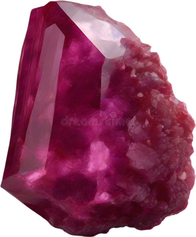 Ruby Stone, Colorful Gemstone Clipart. AI-Generated. Stock Illustration ...