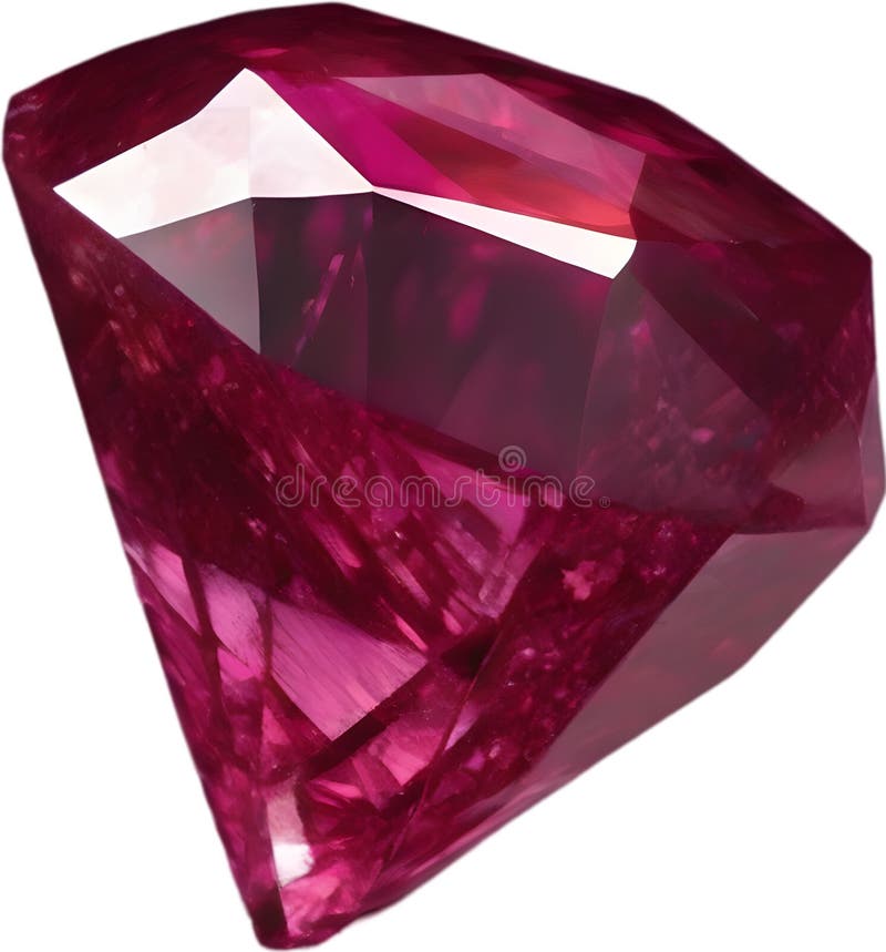Ruby Stone, Colorful Gemstone Clipart. AI-Generated. Stock Image ...