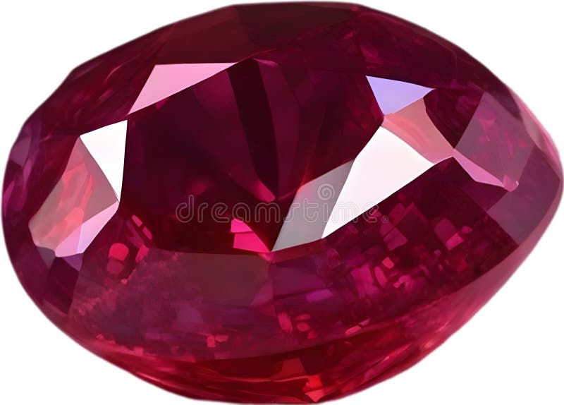 Ruby Stone, Colorful Gemstone Clipart. AI-Generated. Stock Photo ...