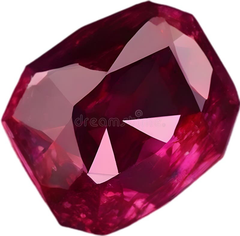 Ruby Stone, Colorful Gemstone Clipart. AI-Generated. Stock Photo ...