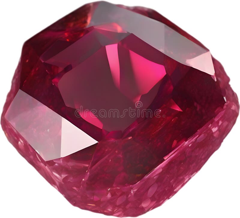 Ruby Stone, Colorful Gemstone Clipart. AI-Generated. Stock Photo ...
