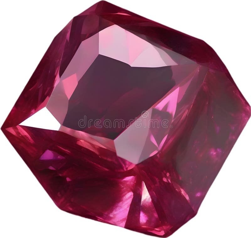 Ruby Stone, Colorful Gemstone Clipart. AI-Generated. Stock Photo ...