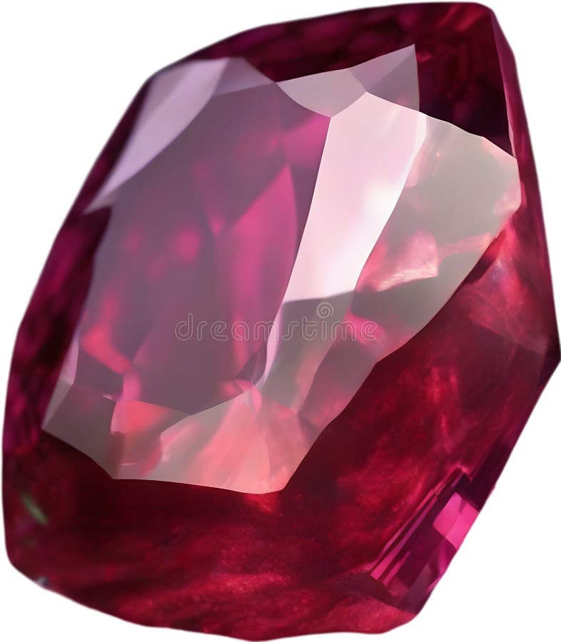 Ruby Stone, Colorful Gemstone Clipart. AI-Generated. Stock Photo ...