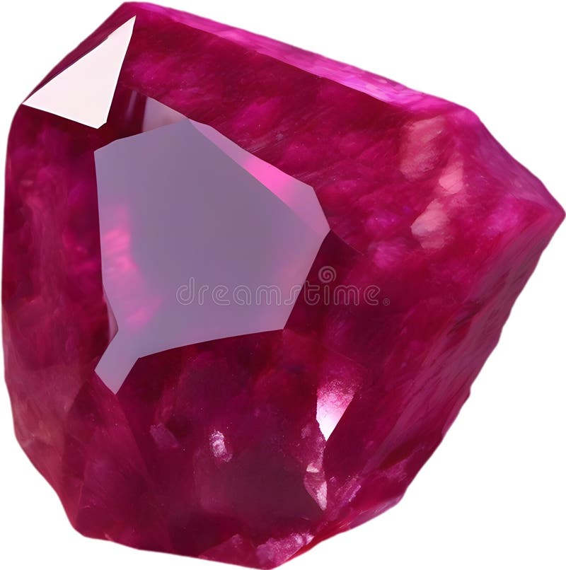 Ruby Stone, Colorful Gemstone Clipart. AI-Generated. Stock Image ...