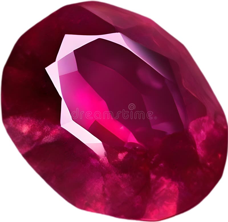 Ruby Stone, Colorful Gemstone Clipart. AI-Generated. Stock Image ...